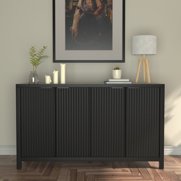 Ebern Designs 55' Sideboard with Fluted Door & Reviews | Wayfair